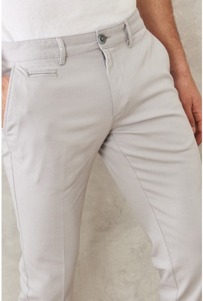 Altınyıldız Classics Slim Fit Dar Kesim Armürlü Yan Cep Casual Pantolon