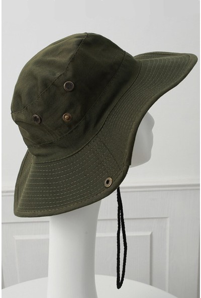Premium Only Yazlık Unisex Safari Kovboy Plaj Şapkası Çıtçıtlı Katlanabilir Pamuklu 56-58 cm Haki Premium Only Yazlık Unisex Safari Kovboy Plaj Şapkası Çıtçıtlı Katlanabilir Pamuklu 56-58 cm Haki