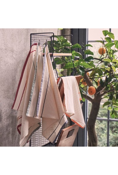 Vivamaison Pamuk 4'lü Krem Damalı Renkli Biyeli Mutfak Havlusu, Kurulama Bezi, Peçete 40X40 cm Vivamaison Pamuk 4'lü Krem Damalı Renkli Biyeli Mutfak Havlusu, Kurulama Bezi, Peçete 40X40 cm