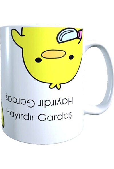 Badciv Hediyelik Komik Hayırdır Gardaş Katil Civciv Kupa Bardak Porselen Kupa Badciv Hediyelik Komik Hayırdır Gardaş Katil Civciv Kupa Bardak Porselen Kupa