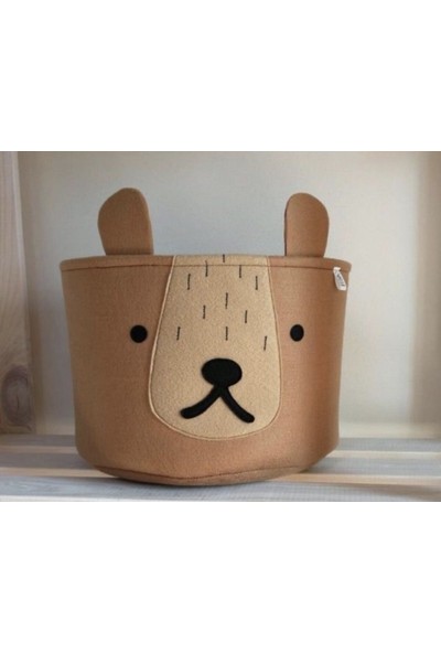 Deniz Kızı Kahverengi Ayıcık Tasarımlı Dekoratif Çocuk Bebek Odası Oyuncak Kirli Sepeti Deniz Kızı Kahverengi Ayıcık Tasarımlı Dekoratif Çocuk Bebek Odası Oyuncak Kirli Sepeti