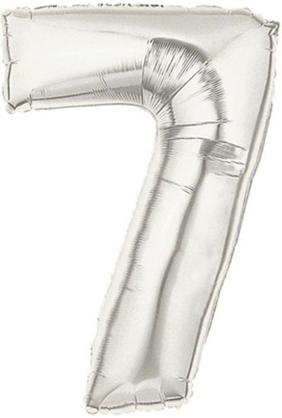 Şekilli Supershape Silver Rakam Folyo Balon 7 Numara Şekilli Supershape Silver Rakam Folyo Balon 7 Numara
