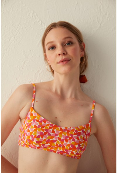Penti Çok Renkli Retro Bra Bikini Üstü