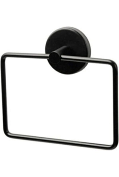 Multistore Siyah Kare Havluluk Paslanmaz