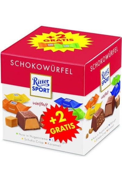 Ritter Sport Schokowürfel Bunter Mix Karışık Çikolata 192 gr