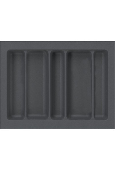 Almital 65 x 49 cm 5 Bölmeli Gri Çekmece Içi Düzenleyici Kepçelik Almital 65 x 49 cm 5 Bölmeli Gri Çekmece Içi Düzenleyici Kepçelik