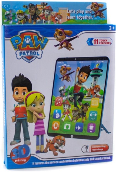 Kahraman Oyuncak Oyuncak Tablet Paw Patrol 3D Ingilizce Büyük Tablet