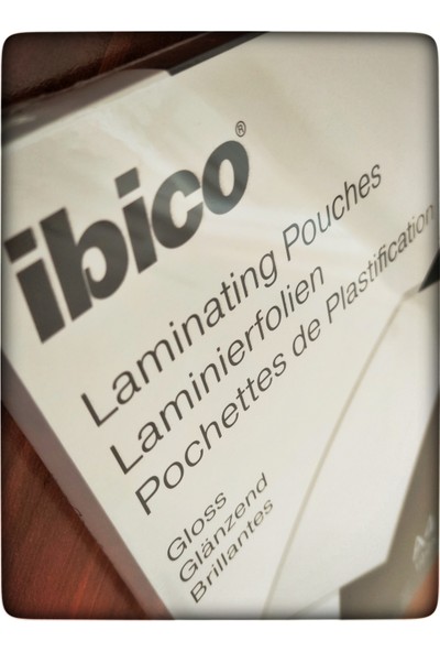 Ibico A4 Laminasyon Filmi 125 Mikron 100'lü Ibico A4 Laminasyon Filmi 125 Mikron 100'lü