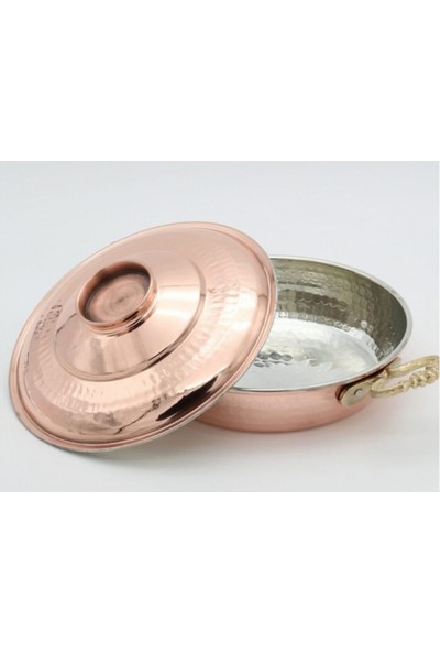 Hançer Bakırcılık Kapaklı Bakır Sahan/tava 17 cm Hançer Bakırcılık Kapaklı Bakır Sahan/tava 17 cm