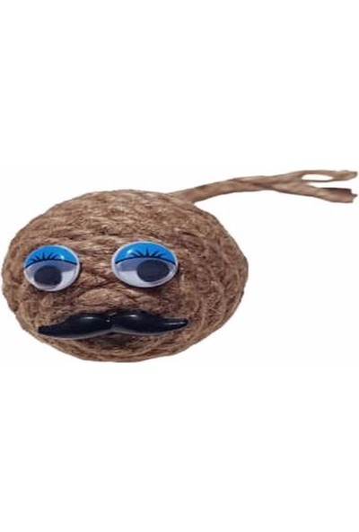 Petitoys Bıyıklı,çıngıraklı Kedi Hasıt Top 5cm