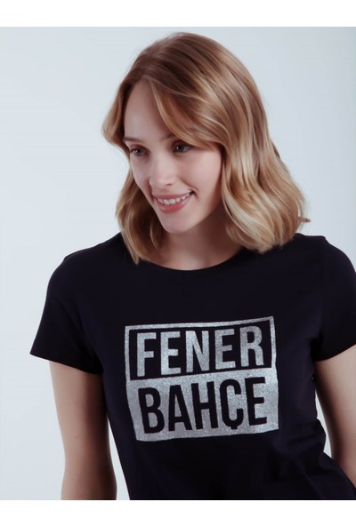 Fenerium Fenerbahçe Kadın Tribün Lisanslı Lacivert T-Shirt Fenerium Fenerbahçe Kadın Tribün Lisanslı Lacivert T-Shirt