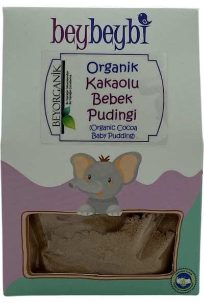 Beyorganik Beybeybi Organik Kakaolu Bebek Puding 150GR +8 Ay
