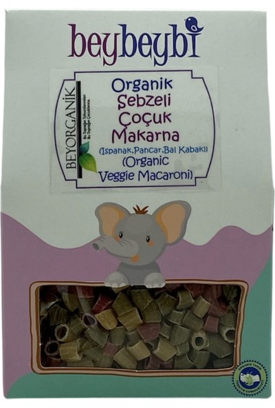 Beybeybi Organik Çocuk Makarna Ispanak-Pancar-Balkabağı (Yumurta ve Süt Içermez) 120GR +7 Ay Beybeybi Organik Çocuk Makarna Ispanak-Pancar-Balkabağı (Yumurta ve Süt Içermez) 120GR +7 Ay