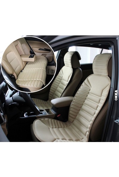 Cartex Bej Oto Koltuk Minderi Ön ve Arka Koltuk Yeni Nesil Ortopedik Cartex Bej Oto Koltuk Minderi Ön ve Arka Koltuk Yeni Nesil Ortopedik