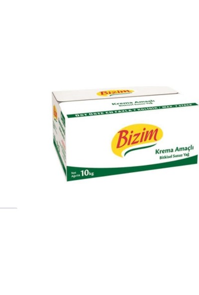 Bizim Krema Yağı 10 kg