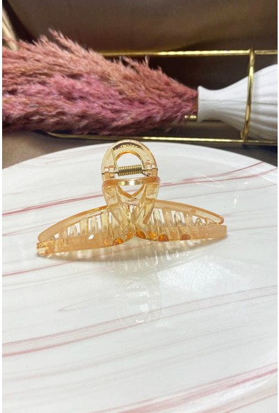 Sarı Renk Şeffaf Mandal Toka