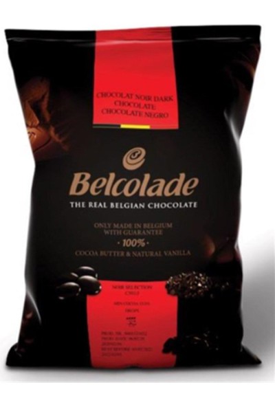 Belcolade 4001614 B Noir Drop Bitter Çikolata 15 kg