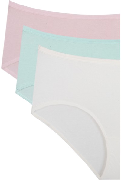 Humaone 3'lü Karma Kadın Likralı Bato Külot Mint-Toz Pembe-Ekru Bt1-B4 Humaone 3'lü Karma Kadın Likralı Bato Külot Mint-Toz Pembe-Ekru Bt1-B4
