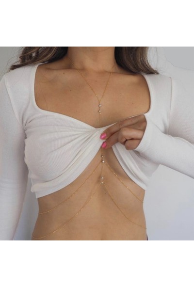 Misboho Altın Renk Kararmaz ve Vücut Zinciri ve Vücut Aksesuarı End Misboho Altın Renk Kararmaz ve Vücut Zinciri ve Vücut Aksesuarı End