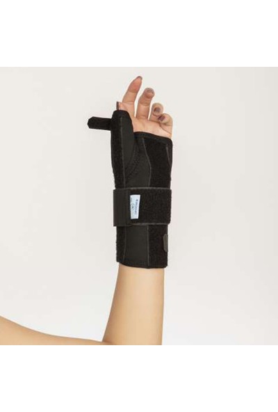 Statik Başparmak Destekli El Bilek Splinti (Koton Kumaş) Siyah Statik Başparmak Destekli El Bilek Splinti (Koton Kumaş) Siyah
