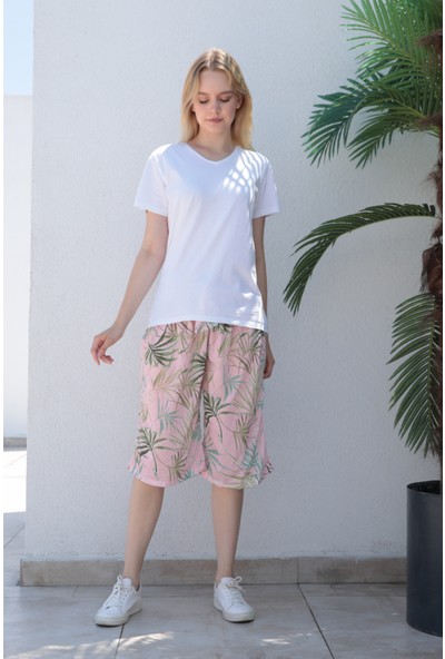 May Mara Kadın Digital Baskılı Bermuda Şort