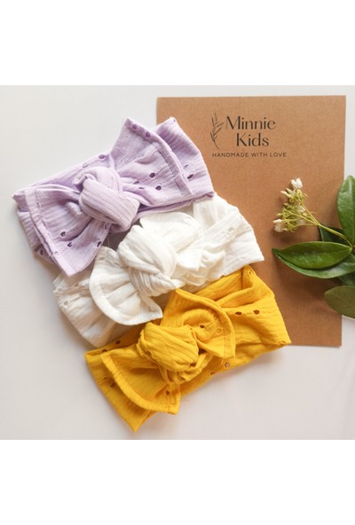 Minniekids Kız Bebek/çocuk Fistolu Bandana Seti Minniekids Kız Bebek/çocuk Fistolu Bandana Seti