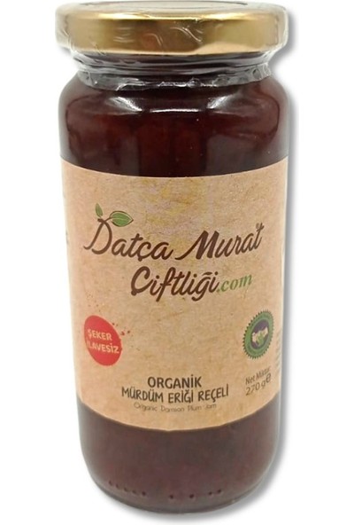 Datça Murat Çiftliği Organik Mürdüm Eriği Reçeli 270 gr Organic Damsam Plum Jam