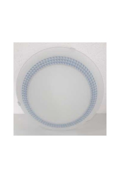 Camlı Tavan Armatürü Mavi-Beyaz(Tek Ampullü)