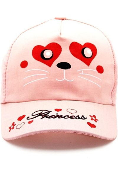 Karadağ Kız Çocuk Pembe Baskılı Şapka CAPCPMR004 Karadağ Kız Çocuk Pembe Baskılı Şapka CAPCPMR004