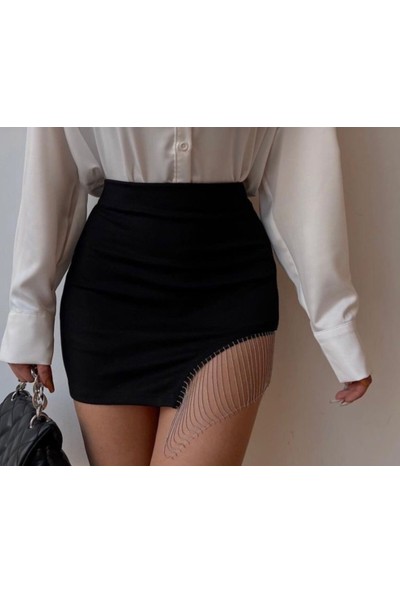 Oylav Püsküllü Mini Etek Oylav Püsküllü Mini Etek