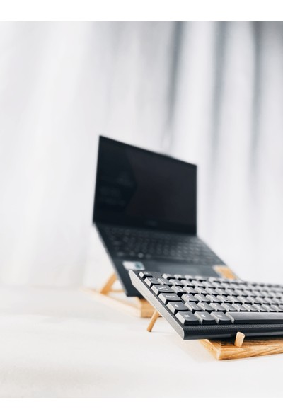 Klavye Standı Yükseltici Tutucu Altlığı Taşıyıcı Aparat Ahşap Kaliteli Tasarım