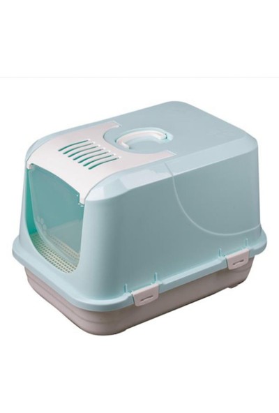 Menderes Pet Shop Çınar Büyük Kedi Kapalı Tuvalet Kabı Xx Boy Kürekli Plastik Paspaslı Menderes Pet Shop Çınar Büyük Kedi Kapalı Tuvalet Kabı Xx Boy Kürekli Plastik Paspaslı