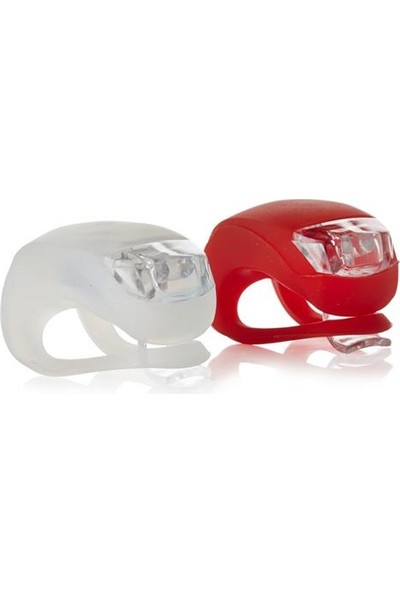 Kırmızı Beyaz Mini Ledli Bisiklet Lambası 428543 Kırmızı Beyaz Mini Ledli Bisiklet Lambası 428543