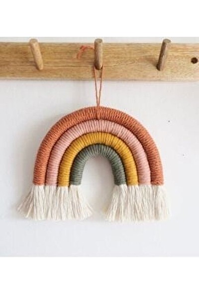 Oykum Bebe Işıltı Makrome Gökkuşağı Duvar Süsü