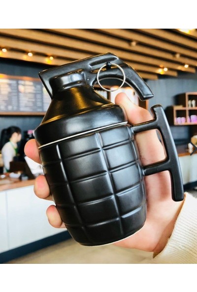 Dolunay Store 260 ml Seramik El Bombası Tasarımlı Kupa Bardak Dolunay Store 260 ml Seramik El Bombası Tasarımlı Kupa Bardak