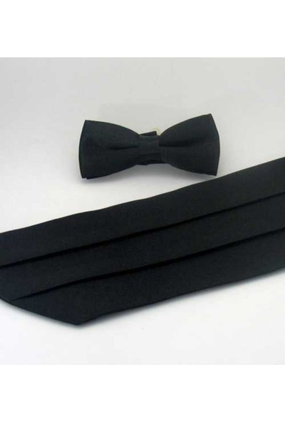 Gaffy Çocuk Siyah Saten Kuşak Papyon Takım Gaffy Çocuk Siyah Saten Kuşak Papyon Takım