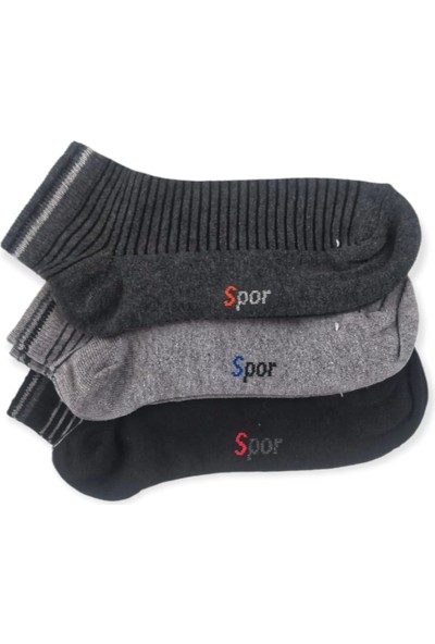 Esza Pramit Desen Unisex Patik Çorap 3 Lü Esza Pramit Desen Unisex Patik Çorap 3 Lü