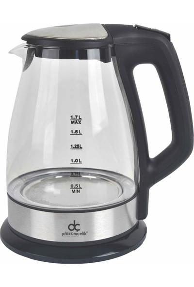 Dökümçelik Cam Kettle Su Isıtıcı