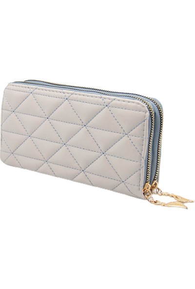 Paul Brand Just Polo Kapitone Dikiş Çift Fermuarlı Kadın Cüzdan PBU1987