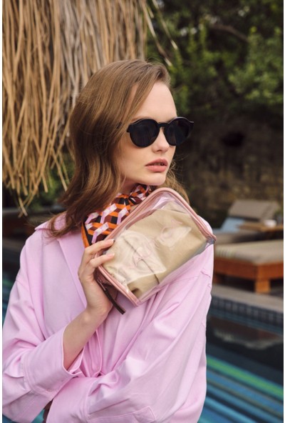 Nautica Kadın Pudra Portföy Clutch Çanta