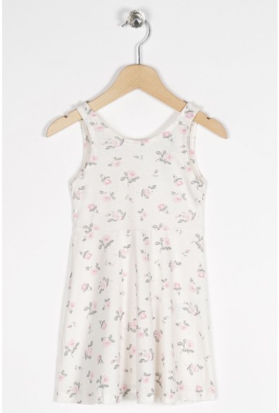 Zepkids Kız Çocuk Regular Fit Gül Desenli Kolsuz Elbise Zepkids Kız Çocuk Regular Fit Gül Desenli Kolsuz Elbise