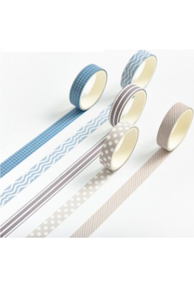 Vox Art Washi Dekor Bant Seti 5'li 1 cm x 2 mt -M4-436