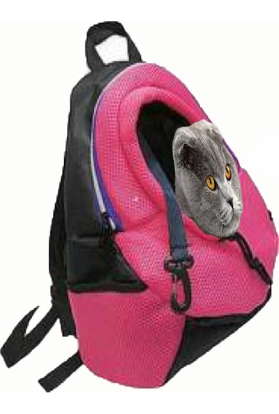 Ana Kucağı Kedi ve Küçük Irk Köpek Taşıma Seyahat Sırt Çantası Pembe Ana Kucağı Kedi ve Küçük Irk Köpek Taşıma Seyahat Sırt Çantası Pembe