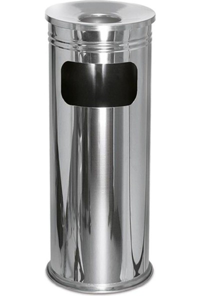 Arı Metal Mona Dükkan Krom Ayaklı Kolon Küllük 18X18X60
