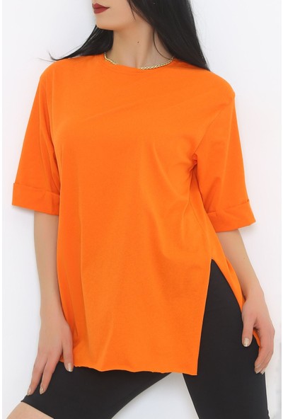 Bigwos Duble Kol Tişört Turuncu - 9611.253.