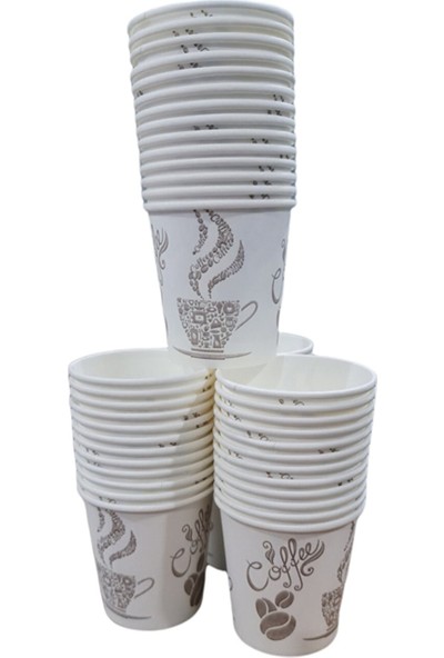 Aktaş Toptan 100 Adet Karton Bardak 6.5 Oz 200 ml Aktaş Toptan 100 Adet Karton Bardak 6.5 Oz 200 ml