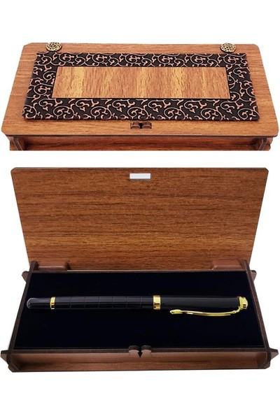 Cryfox Metal Kalem Ahşap Kutulu Cryfox Metal Kalem Ahşap Kutulu