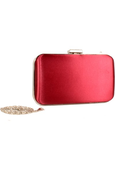 Luwwe Bag's Kadın Kasalı Taşlı Tokalı Zincir Askılı Lüx Abiye Çanta (1634)