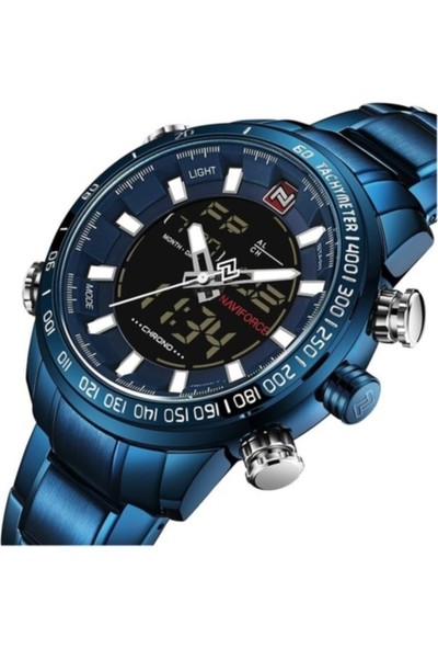 Naviforce Işıklı, Takvimli Garantili Çelik Kordon Erkek Kol Saati NF9093 Naviforce Işıklı, Takvimli Garantili Çelik Kordon Erkek Kol Saati NF9093