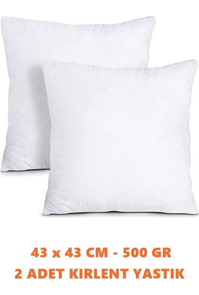 2 Li Kırlent Yastık 43 x 43 cm 500 gr